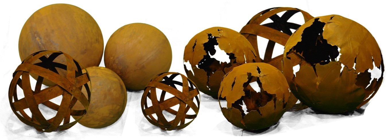 Deko Kugeln aus Metall - Rostdeko in großer Auswahl